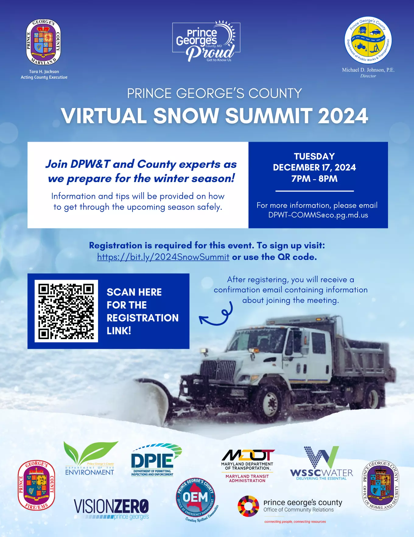 Annual Virtual Snow Summit | Prince George's County